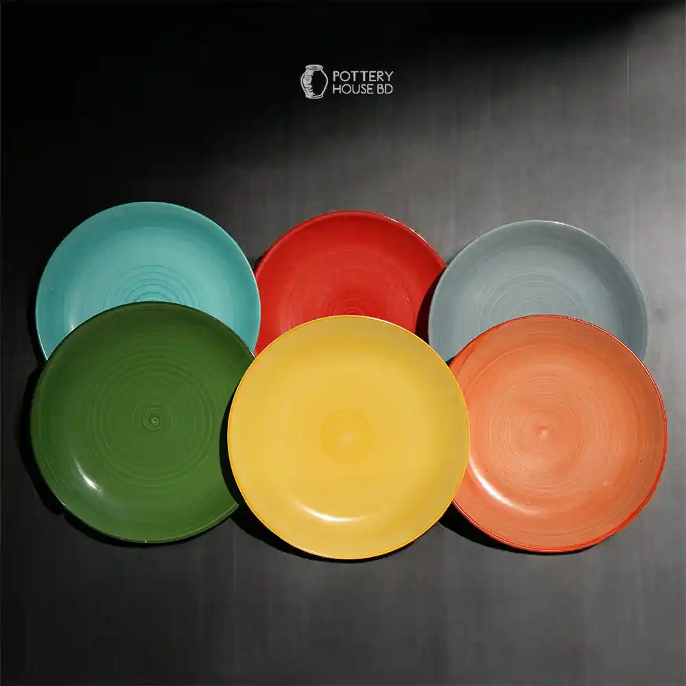 Dessert Plate 6 Pcs Set | Pottery House BD