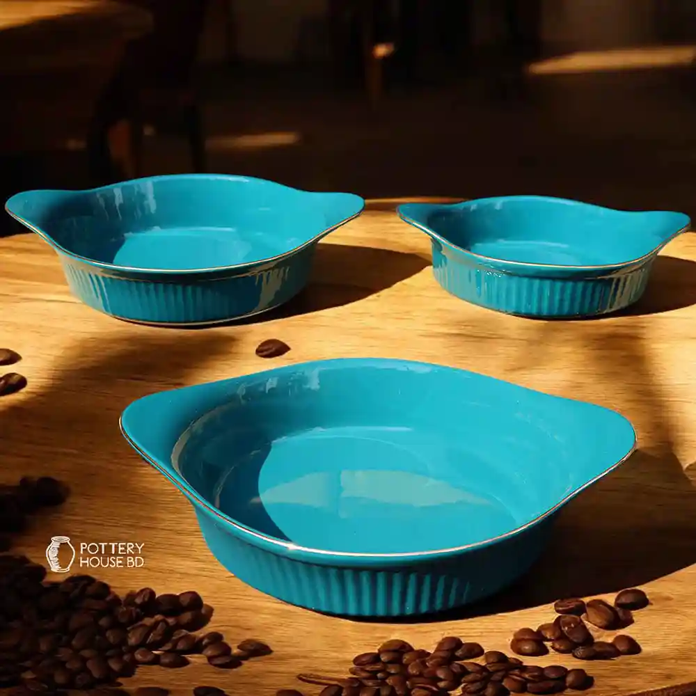 Curry Bowl 3 Pcs Set | Pottery House BD