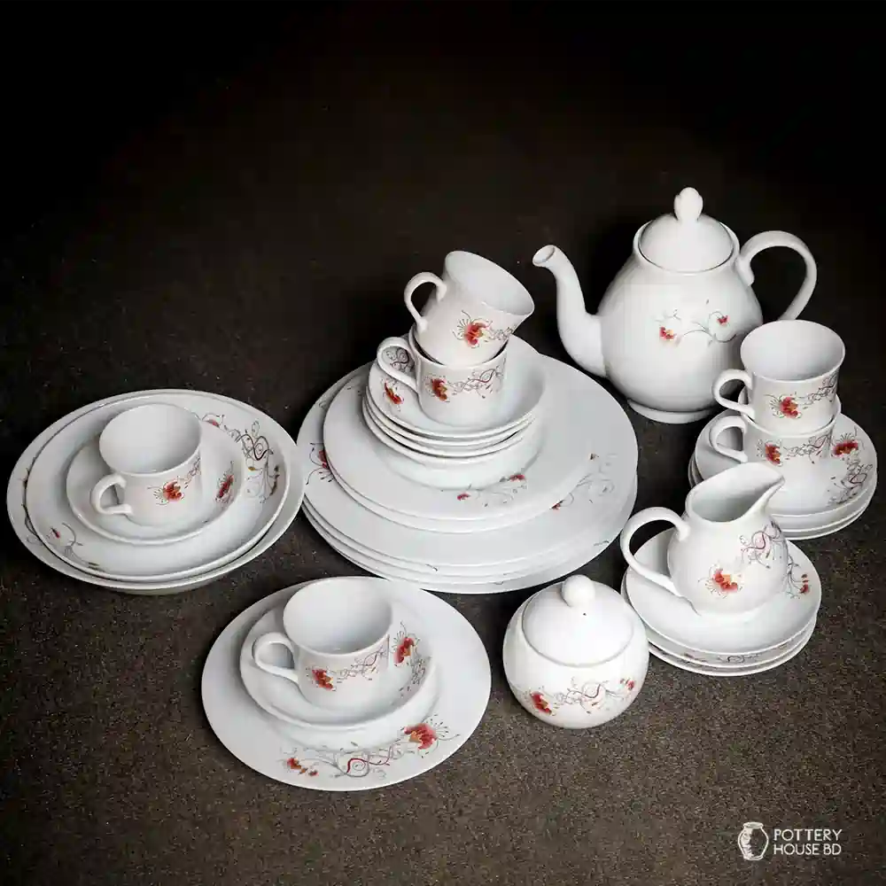 Wild Flower 36 Pcs Dinner Set | Pottery House BD